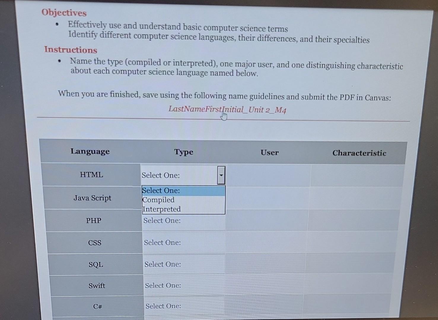 Solved Objectives - Effectively use and understand basic | Chegg.com