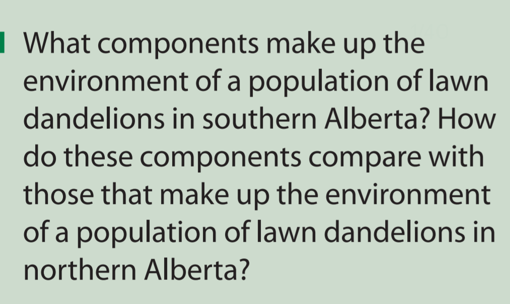 Solved What components make up the environment of a | Chegg.com