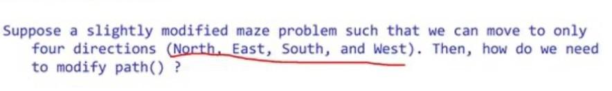 Solved Suppose a slightly modified maze problem such that we | Chegg.com