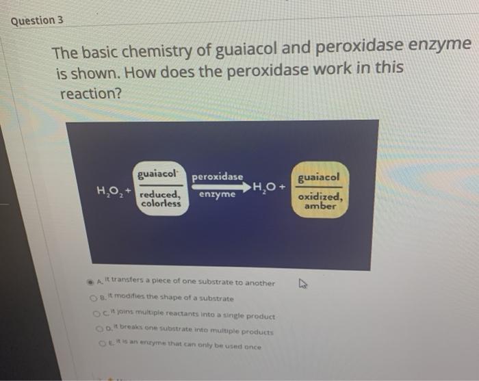 Solved Question 3 The basic chemistry of guaiacol and | Chegg.com