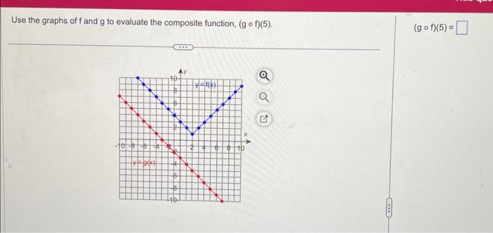 Solved Use the graphs of f and g to evaluate the composite | Chegg.com