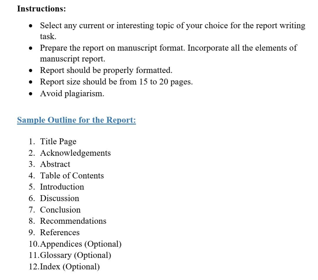 Solved Instructions: Select any current or interesting topic | Chegg.com