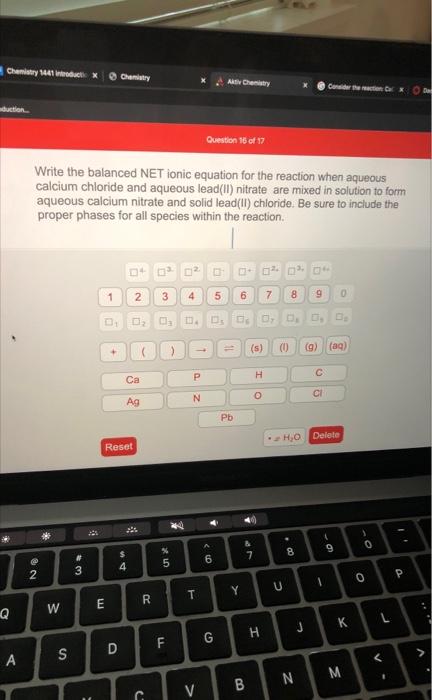Solved Write the balanced NET ionic equation for the | Chegg.com
