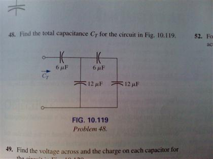 Solved Find the total capacitance CT for the circuit in Fig. | Chegg.com