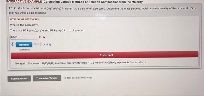 Solved INTERACTIVE EXAMPLE Calculating Various Methods of | Chegg.com