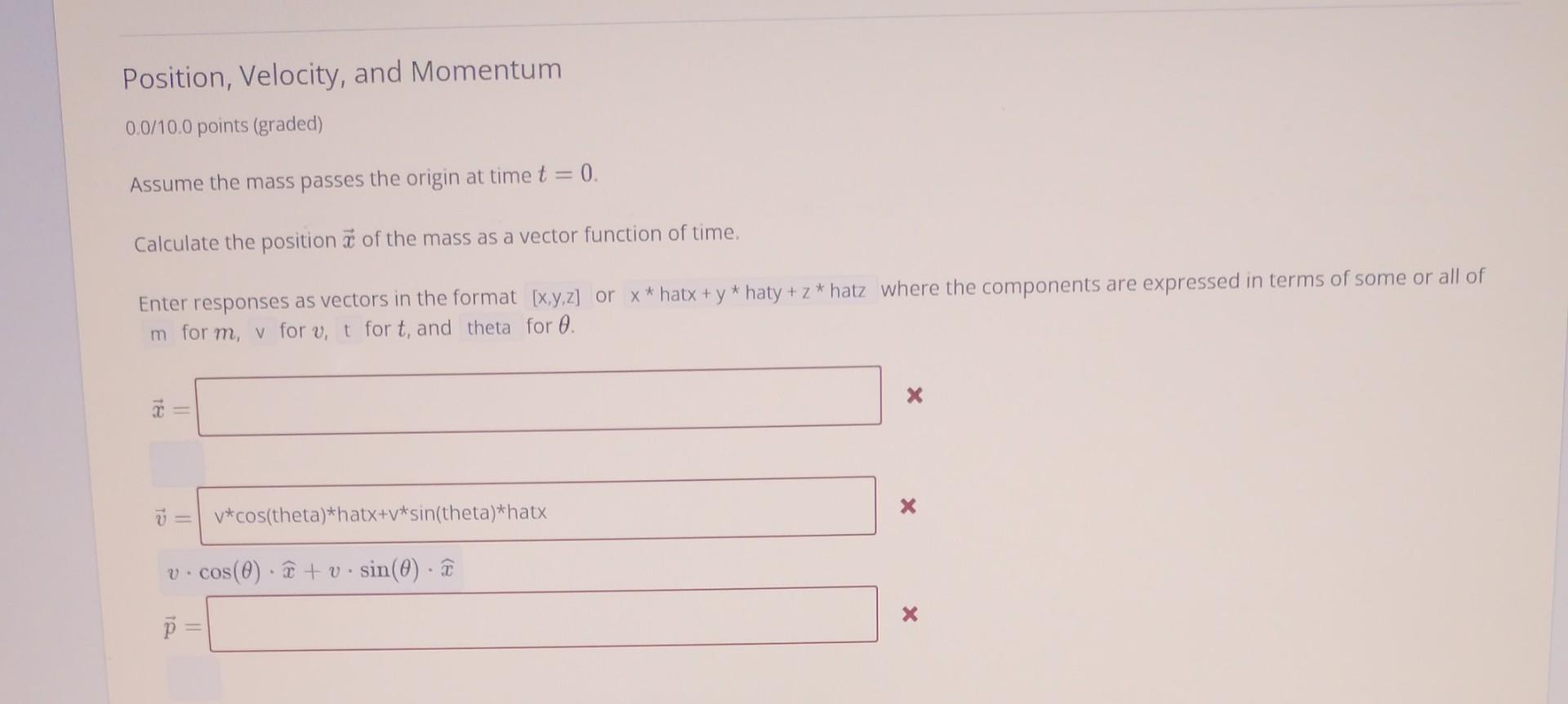 A point particle of mass m is moving on a straight | Chegg.com