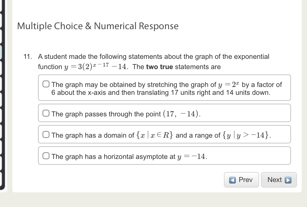 Solved Multiple Choice & Numerical Response11. ﻿A student | Chegg.com