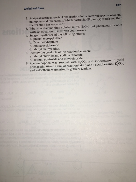 Solved Alcohols and Ethers 187 2. Assign all of the | Chegg.com
