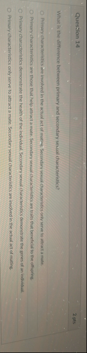 Solved Question 142 ﻿ptsWhat is the difference between | Chegg.com