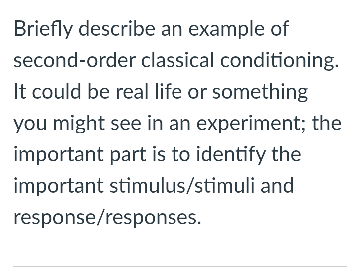 Solved Briefly describe an example of second-order classical | Chegg.com