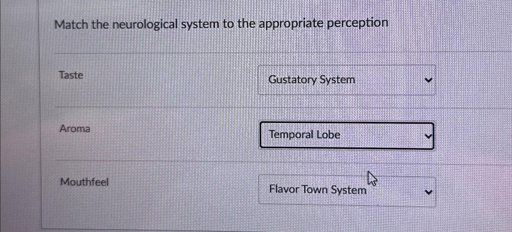 Solved Match the neurological system to the appropriate | Chegg.com