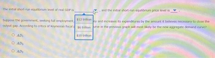Solved On the following graph, AD1 represents the inital | Chegg.com