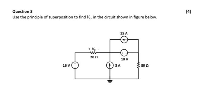Solved Question 3Use the principle of superposition to find | Chegg.com