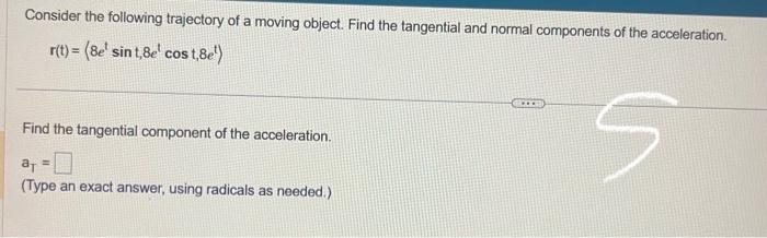 Solved Consider The Following Trajectory Of A Moving Object