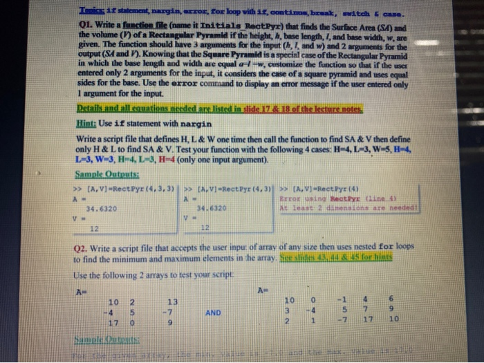 Solved Topics 1 statement, margin, SEO, Lox loop with it, | Chegg.com