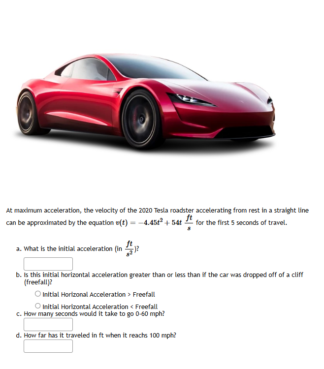 Solved At ﻿maximum acceleration, the velocity of ﻿the 2020 | Chegg.com