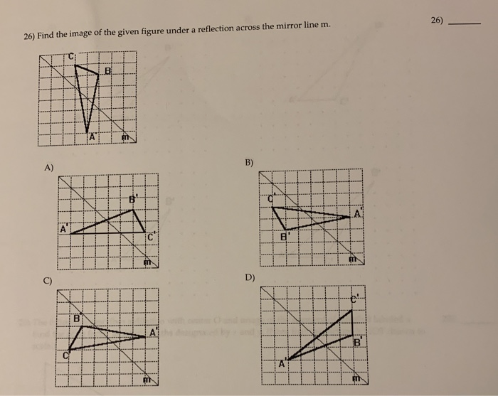 Solved 26) Find the image of the given figure under a | Chegg.com