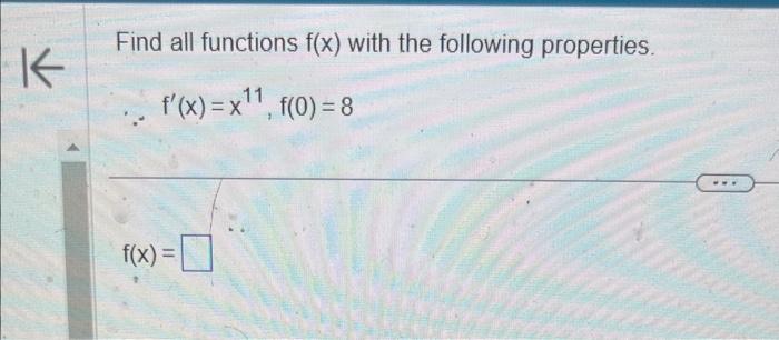 Solved Find all functions f(x) with the following | Chegg.com