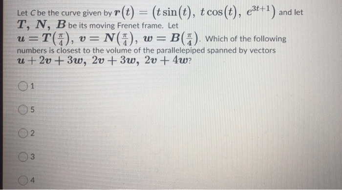 Solved Let C be the curve given by r(t) = (t sin(t), t | Chegg.com