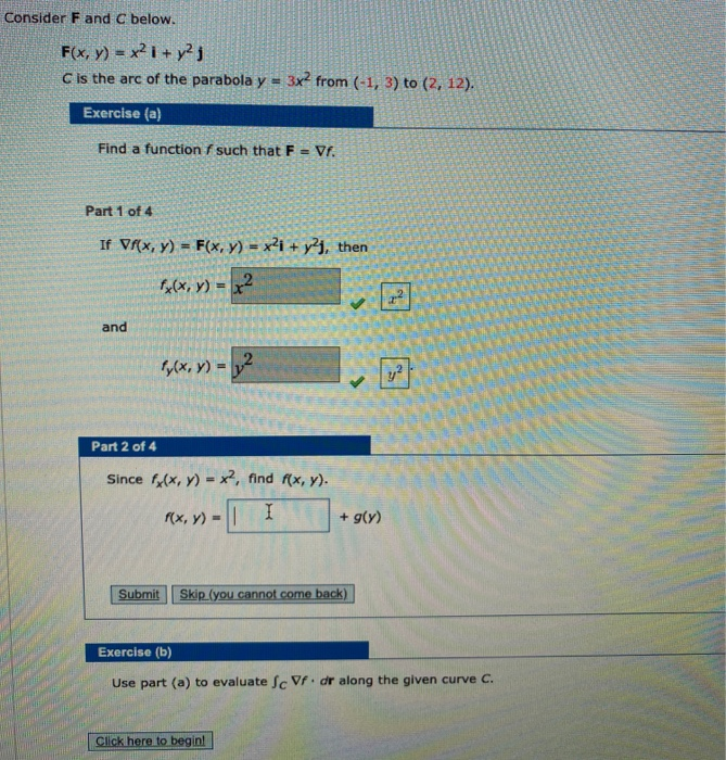 Solved Consider F and C below. F(x, y) = x2 1 + y2j C is the | Chegg.com