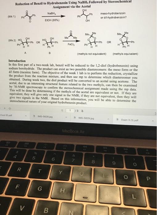 Solved Reduction of Benzil to Hydrobenzoin Using NaBH. | Chegg.com