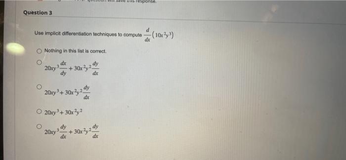 Solved Use implicit differentiation techniques to compute | Chegg.com