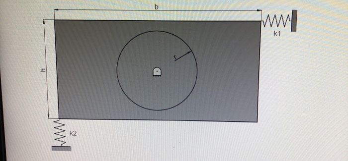 Solved In the system in the figure, a rectangular plate made | Chegg.com