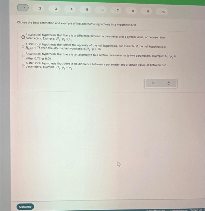 Solved Choose the best description and example of the | Chegg.com