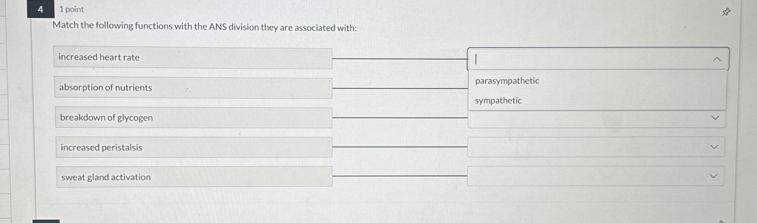 Solved 41 ﻿pointMatch the following functions with the ANS | Chegg.com