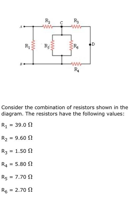 Solved Consider the combination of resistors shown in the | Chegg.com