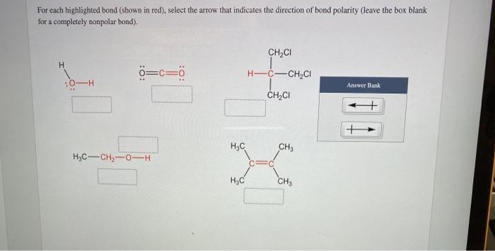 Solved For each highlighted bond (shown in red), select the | Chegg.com Solved For each highlighted bond (shown in red), select the | Chegg.com