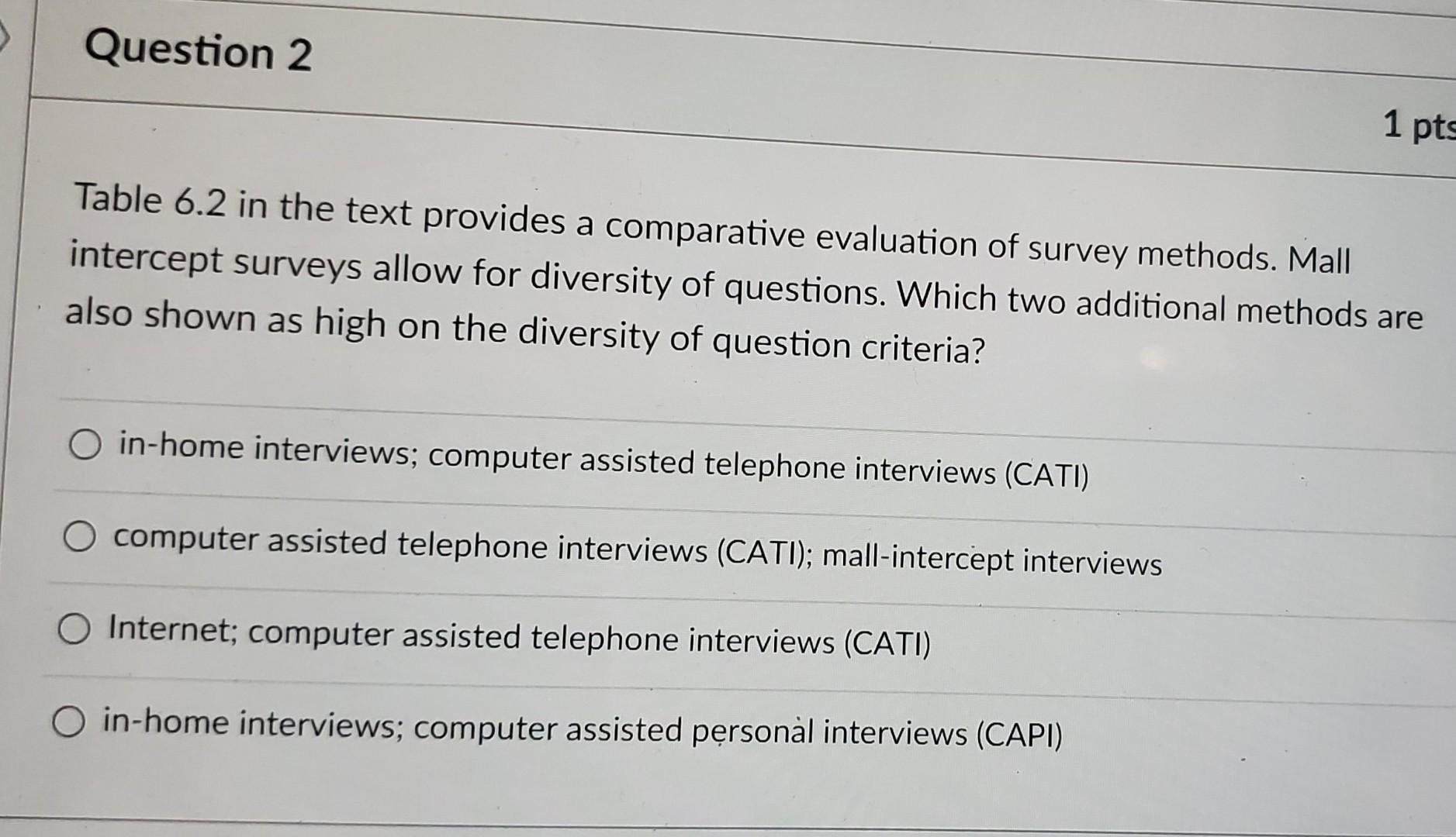 Solved Table 6.2 in the text provides a comparative | Chegg.com
