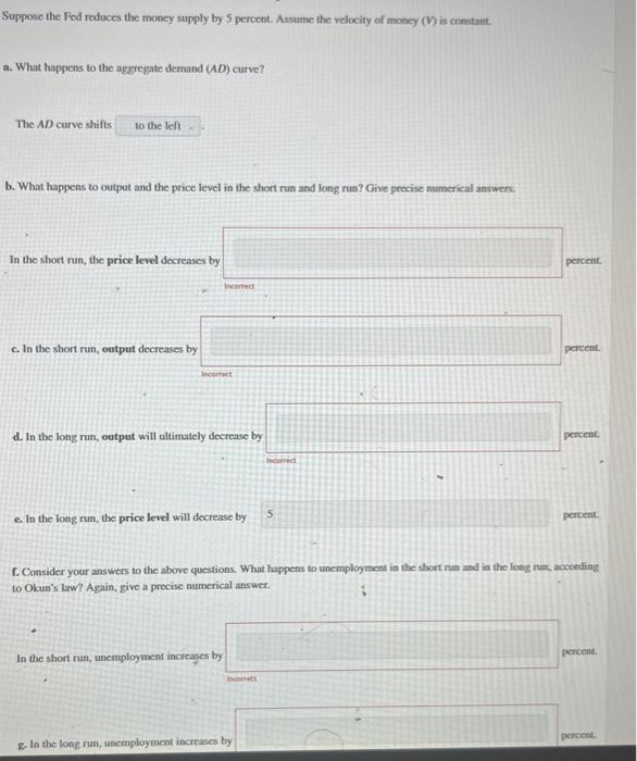 Solved In the long run, the price level will decrease by | Chegg.com