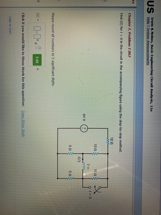 Solved us Irwin & Nelms, Basic Engineering Circuit Analysis, | Chegg.com Solved us Irwin & Nelms, Basic Engineering Circuit Analysis, | Chegg.com