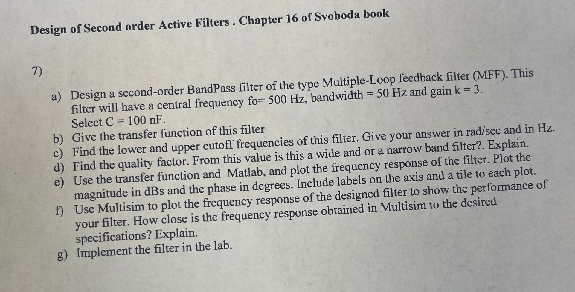 Solved **Not familiar with multisim, please I need help with | Chegg.com