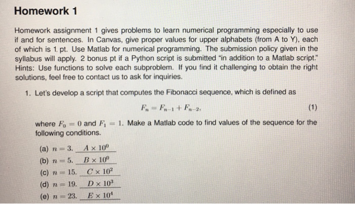 Solved Homework 1 1 Homework Assignment 1 Gives Problems 1622