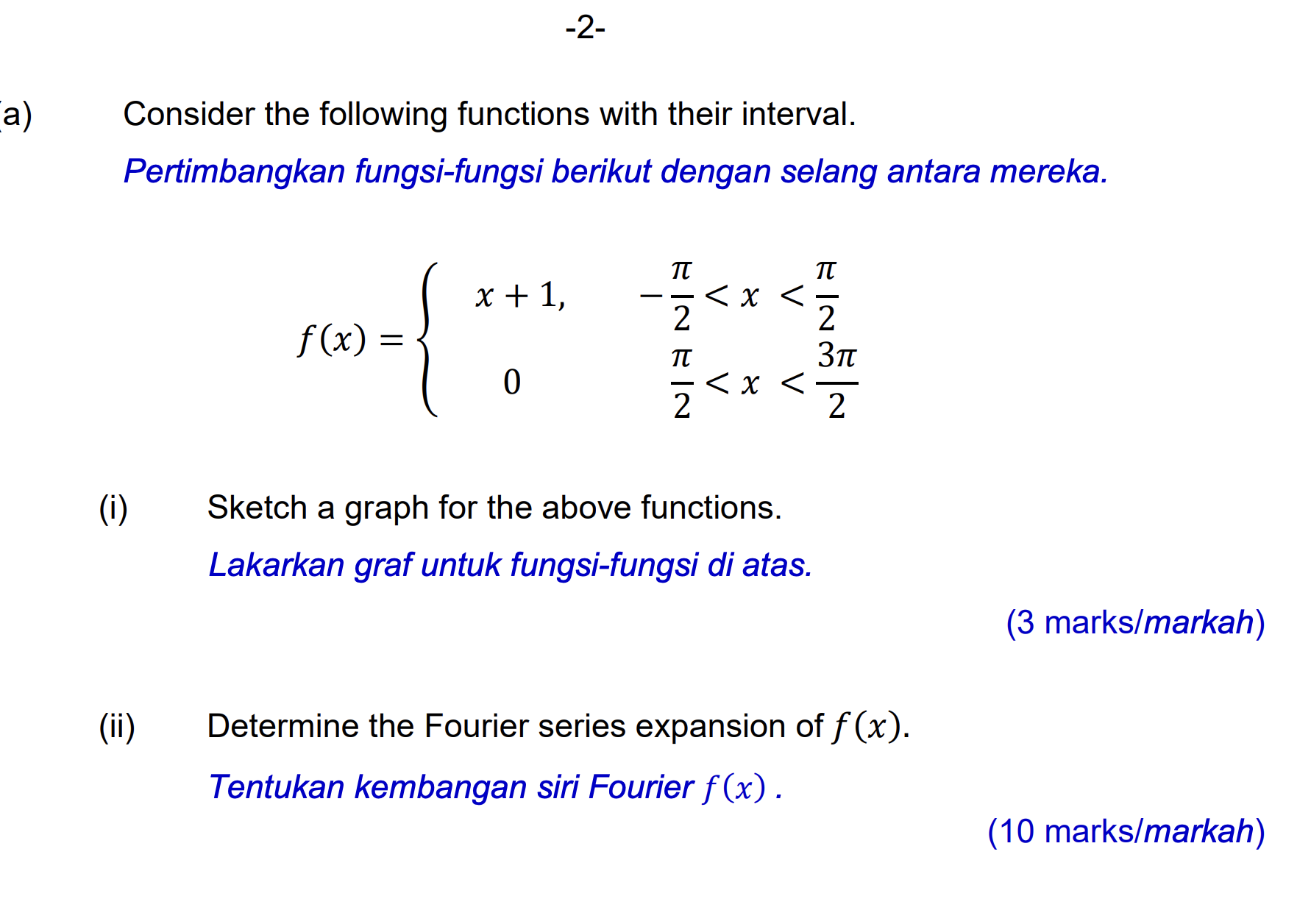 Solved (a) ﻿Consider the following functions with their | Chegg.com