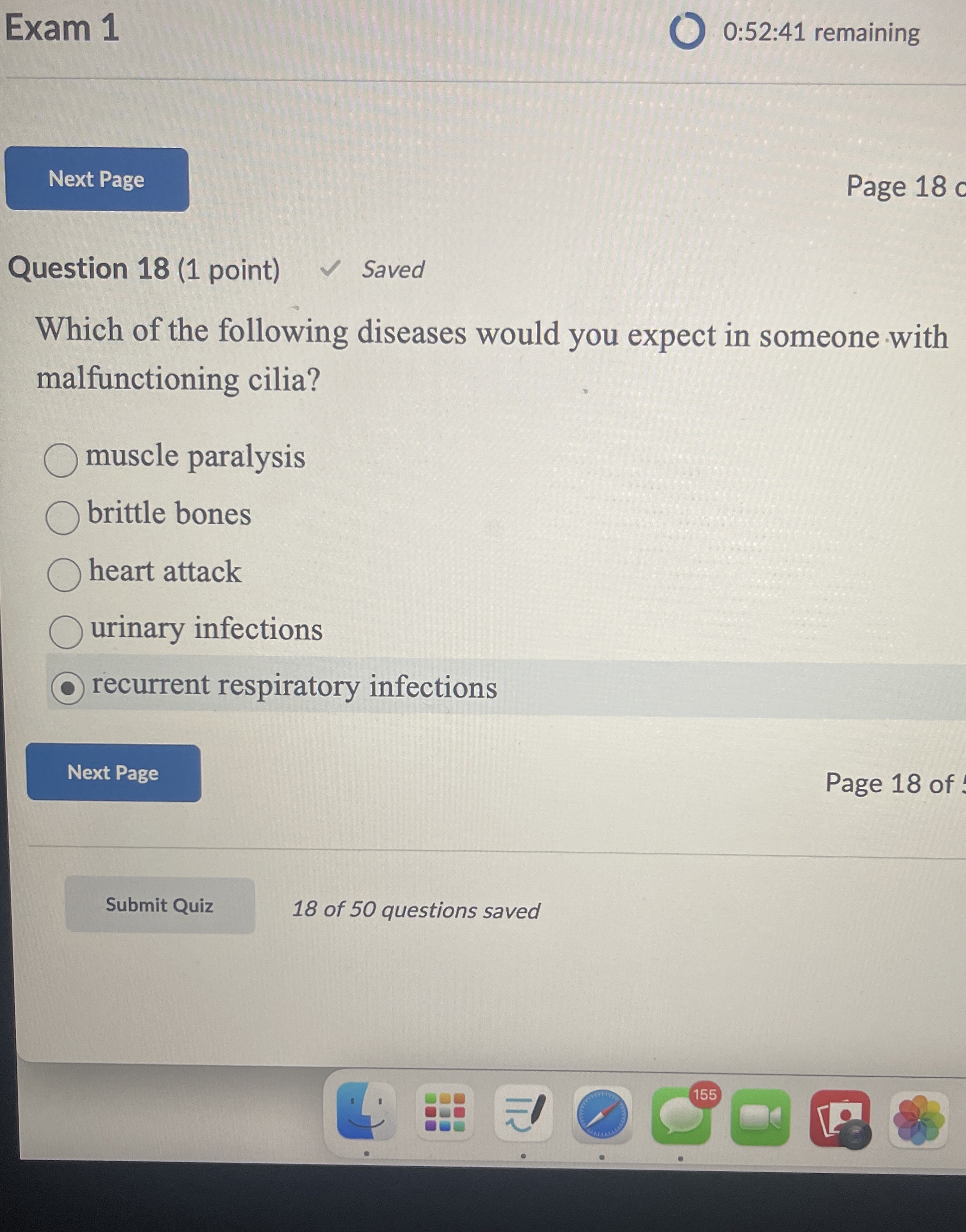 Solved Question 18 (1 ﻿point)Which of the following diseases | Chegg.com