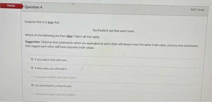 Solved You'll build it, but they wor't come. Which of the | Chegg.com