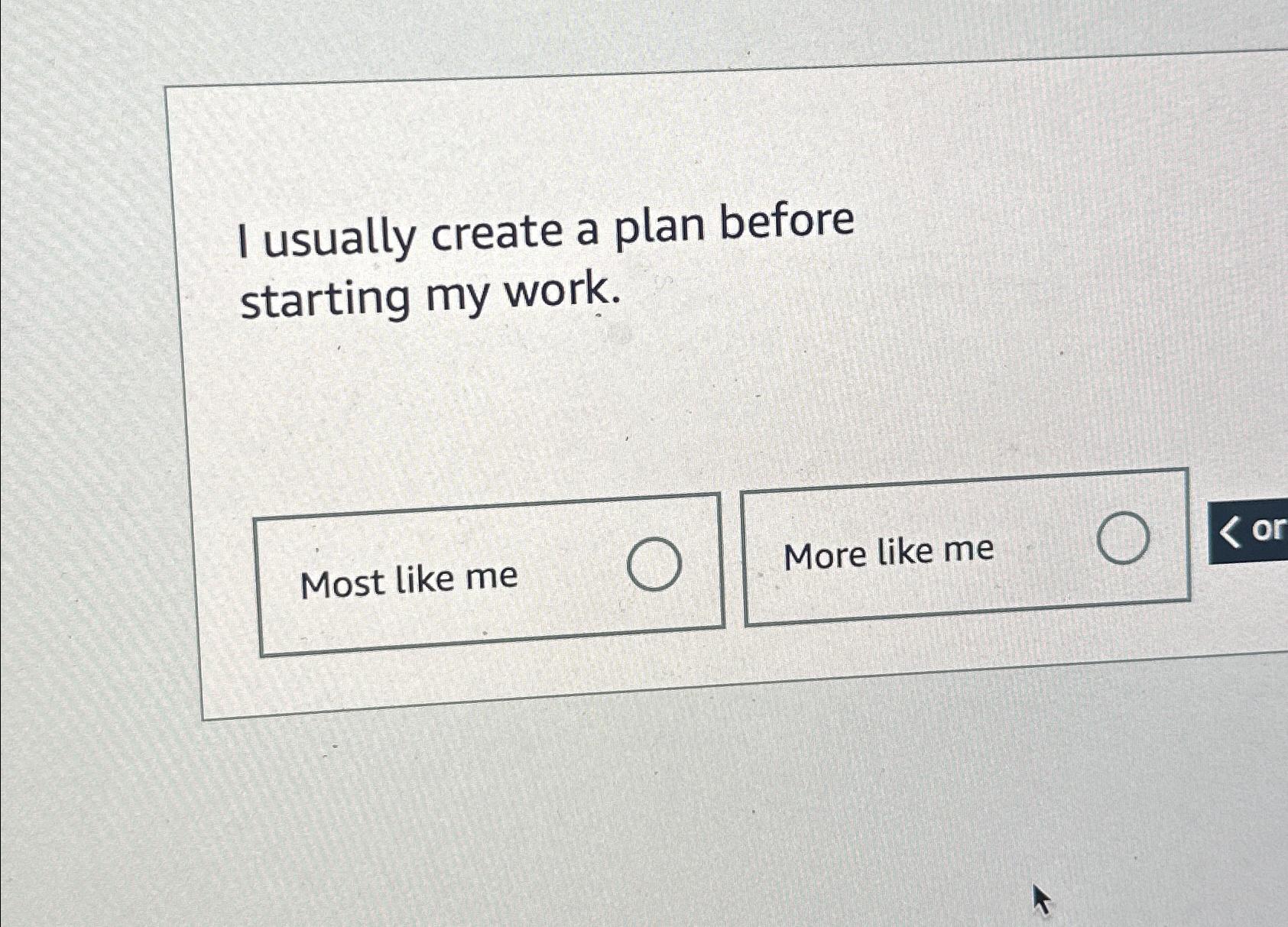 Solved I usually create a plan before starting my work.Most | Chegg.com