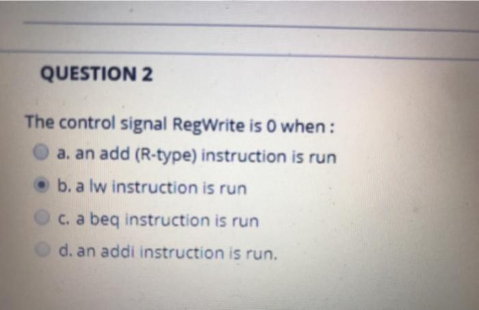 Solved BONUS: For the Bne Instruction the Alucontrol code is | Chegg.com