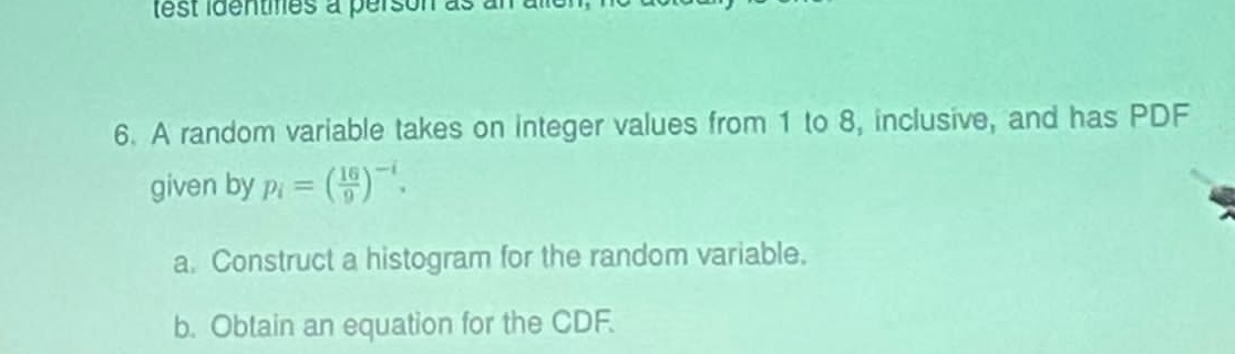 A random variable takes on integer values from 1108 , | Chegg.com