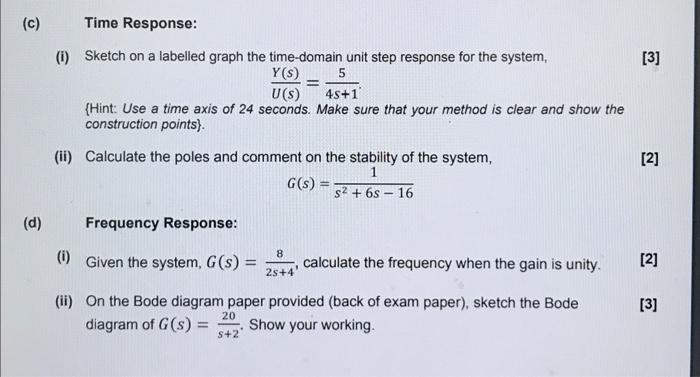 Solved This question is concerned with the Control Systems | Chegg.com