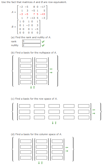 Solved Use the fact that matrices A and B ﻿are | Chegg.com
