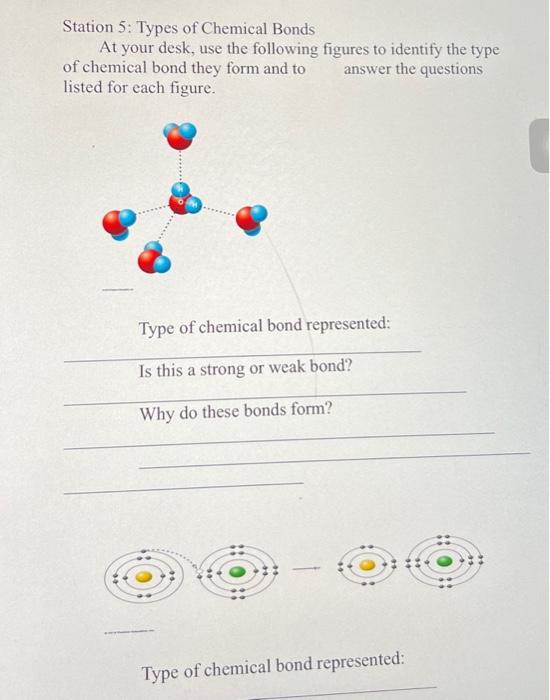 Solved Station 5: Types of Chemical Bonds At your desk, use | Chegg.com