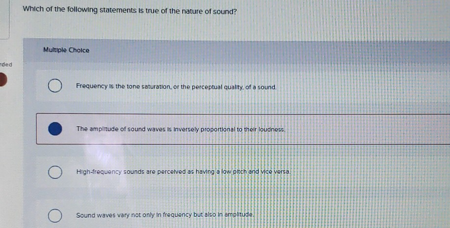 Solved Which of the following statements is true of the | Chegg.com