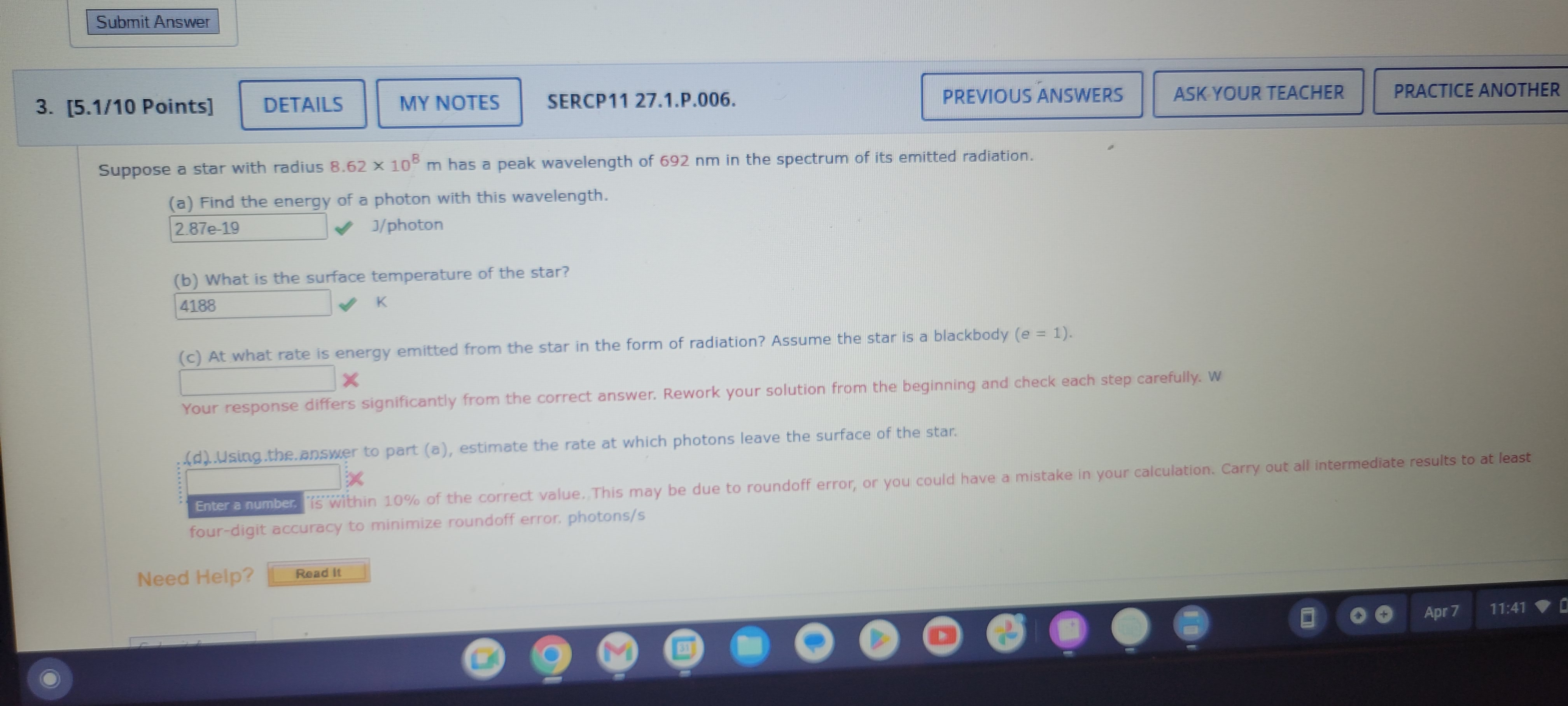 Solved Points]Suppose a star with radius 8.62×108m ﻿has a | Chegg.com