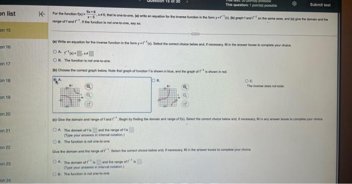 Solved Brain equation for the inverse function in the form | Chegg.com