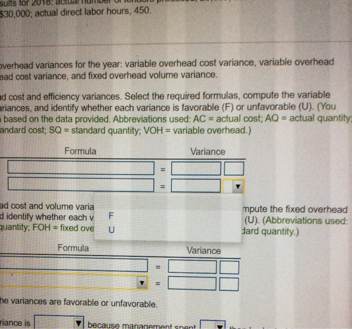 Solved A Requirements Х 1. Compute the overhead variances | Chegg.com