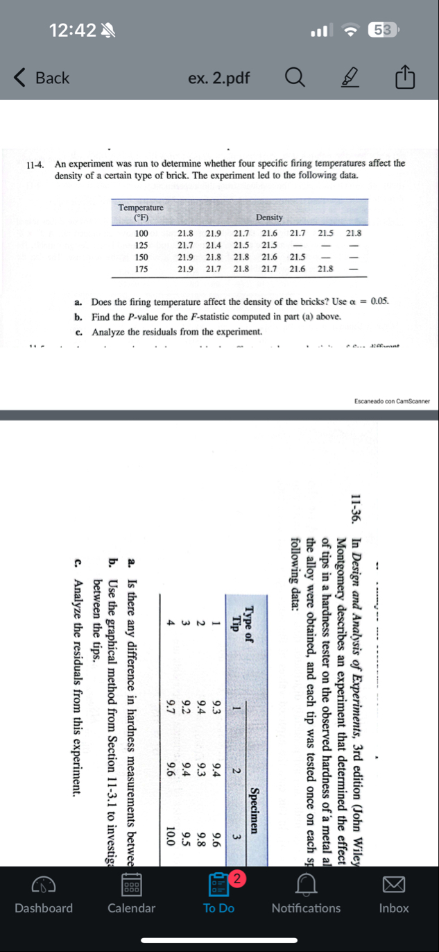12:42Backex. 2.pdf11-4. ﻿An experiment was run to | Chegg.com
